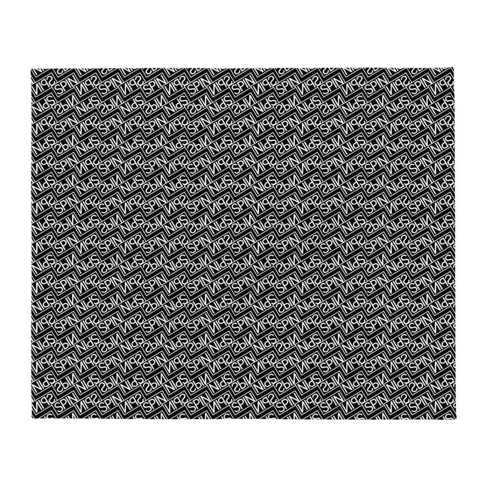 Throw Blanket, SPIN Logo Zigzag Pattern – SPIN Digital Media, LLC